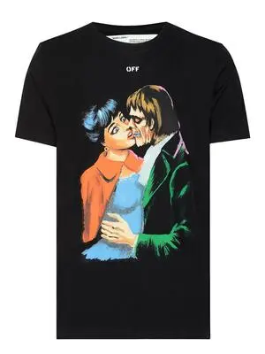 Off-White Kiss Print Crewneck T-shirt - Black