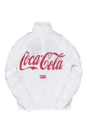 Kith X Coca-cola Quarter Zip Nylon Windbreaker - White