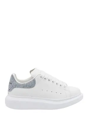 Alexander McQueen Oversized Sneakers With Snake Print - White