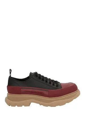 Alexander McQueen Tread Slick Lace-up Sneakers - Black