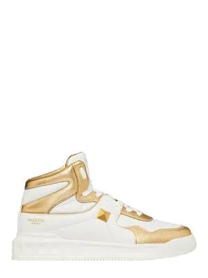 Valentino Garavani One Stud Mid High-top Sneaker - White