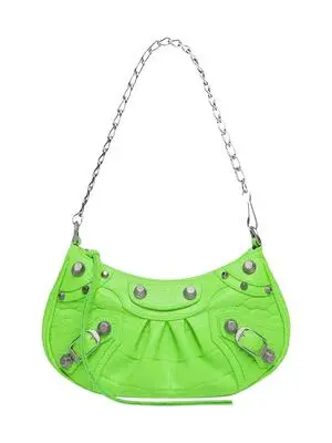 Balenciaga Le Cagole Mini Purse With Chain - Green