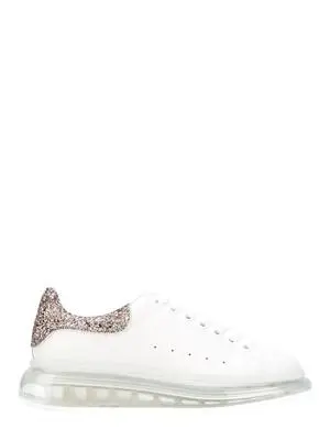 Alexander McQueen Oversized Sneakers With Glitter Detail - White