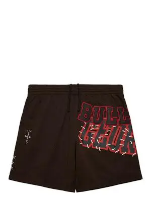 CACTUS JACK BY TRAVIS SCOTT X Mitchell & Ness University Of Georgia Shorts - Brown