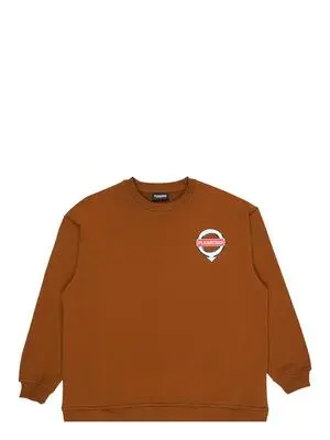 PLEASURES Language Crewneck - Tan