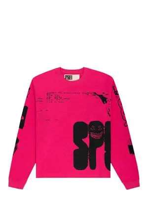 SP5DER X-ray Long-sleeve Tee - Pink