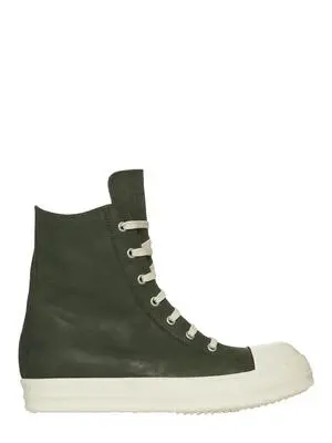 Rick Owens Luxor High Top Sneakers - Green