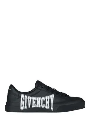 Givenchy City Sport College Print Sneakers - Black