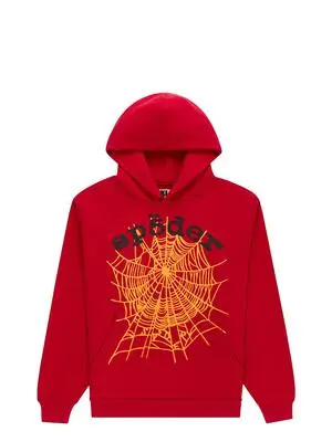 SP5DER Og Web V2 Hoodie - Red