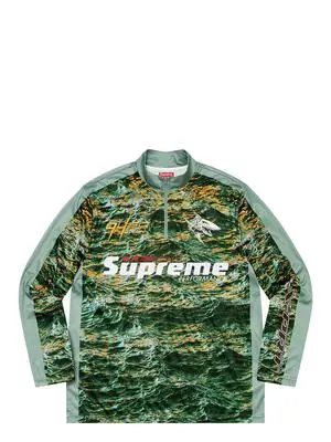 Supreme Waves Zip Pullover - Green