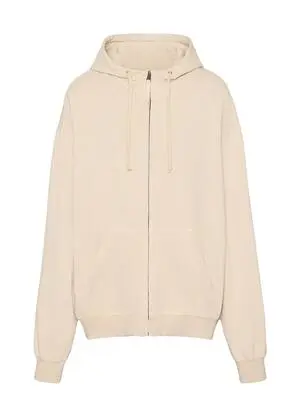 MAISON MARGIELA Zipped Drawstring Hoodie - White