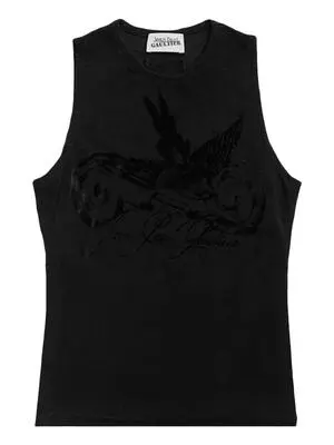 Jean Paul Gaultier Tattoo Ruban Tank Top - Black