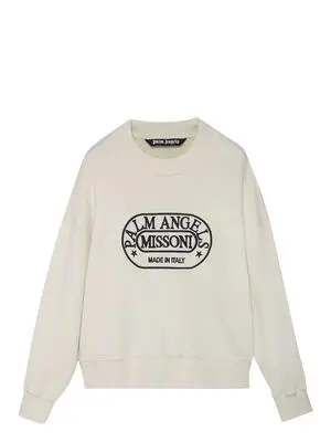 Palm Angels X Missoni Heritage Crewneck - Cream