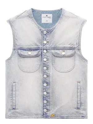 COURREGES Multiflex Denim Vest - Blue