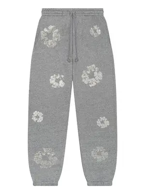 DENIM TEARS Cashmere Swarovski Cotton Wreath Sweatpants - Grey