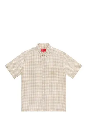 Supreme Gingham Short-sleeve Shirt - Tan