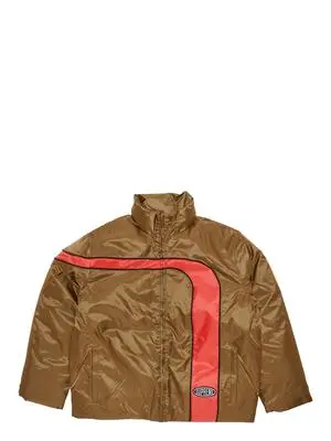 Supreme Stripe Puffer Jacket - Brown