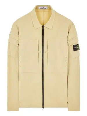 STONE ISLAND Stretch Overshirt 'sand'