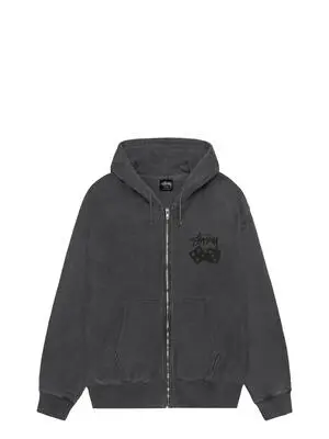 StüSsy Dice Zip Up Hoodie - Black | Editorialist
