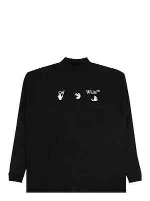 Off-White Logo Mock Neck T-shirt - Black