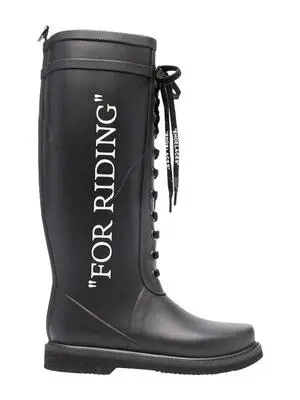 Off-White Rubber Boot - Black