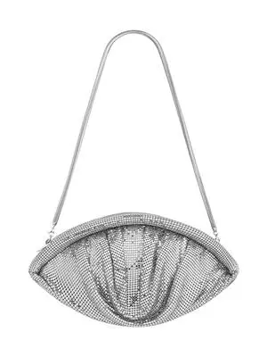 Rabanne Mesh Evening Clutch - Silver