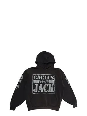 TRAVIS SCOTT Cactus Jack X Wwe Wrestlemania Pullover Hoodie - Black