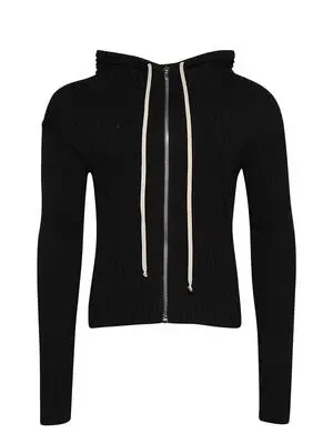 Rick Owens Zipped Hoodie - Black