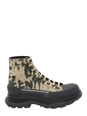 Alexander McQueen Tread Slick Boot Tan