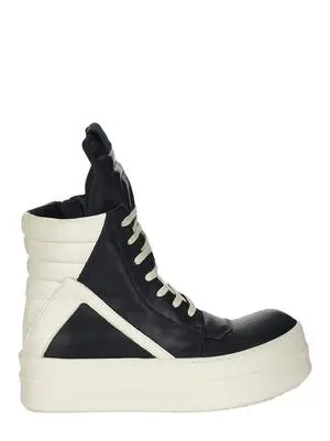 Rick Owens Porterville Mega Bumper Geobasket High Sneakers - Black