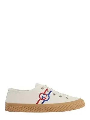 Gucci Interlocking G Low Top Sneakers - Cream