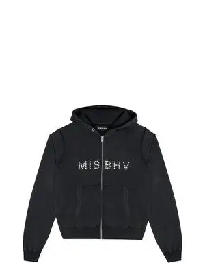 MISBHV Star Teddy Full Zip Hoodie - Black