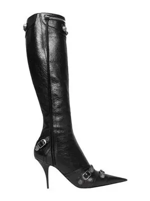 Balenciaga Cagole 90mm Boots - Black