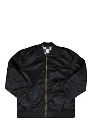 Supreme Reversible Checkered Ma-1 Jacket - Black