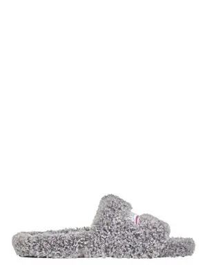 Balenciaga Furry Slides - Grey