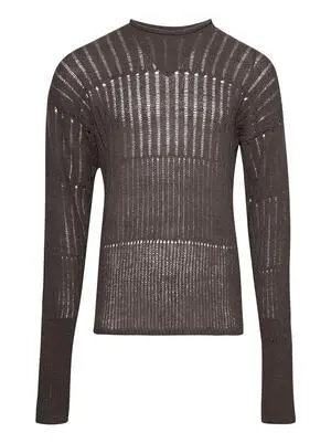 Rick Owens Oversized Pull Sweater - Brown