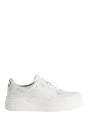 Gucci Gg Embossed Sneakers - White
