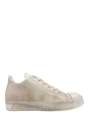 Rick Owens Edfu Low Top Sneakers - Cream