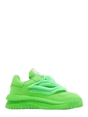 Versace Odissea Caged Rubber Medusa Sneakers Green