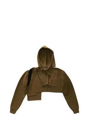 Ottolinger Knit Open Neck Hoodie - Green