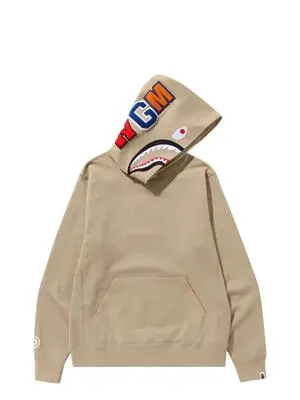 A BATHING APE Shark Pullover Hoodie - Tan