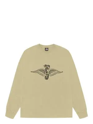 StÜssy Skull Wings Long-sleeve Tee - Tan