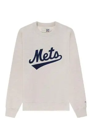 Aimé Leon Dore X New York Mets Chainstitch Crewneck Sweatshirt - Grey