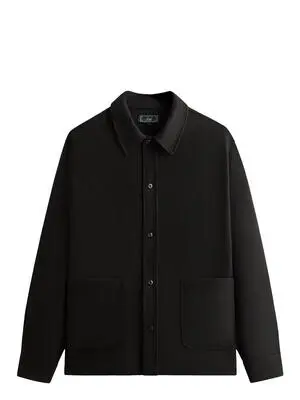 Kith Double Weave Boxy Collared Overshirt - Black