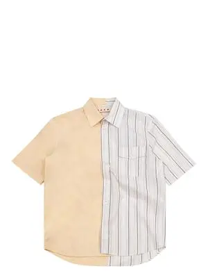 MARNI Half Poplin Striped Shirt