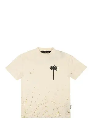 Palm Angels Pxp Painted Classic Tee - Yellow