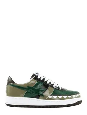 A BATHING APE Kaws X Bapesta FS-029 Low Chompers Sneakers