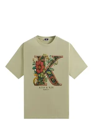 Kith Floral K Vintage Tee - Green