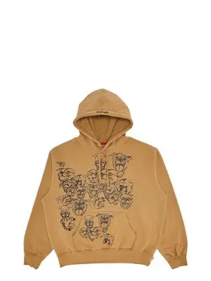 Supreme Pitbulls Embroidered Hooded Sweatshirt - Tan