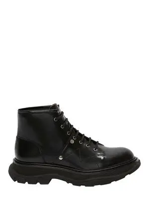Alexander McQueen Tread Lace-up Boot - Black